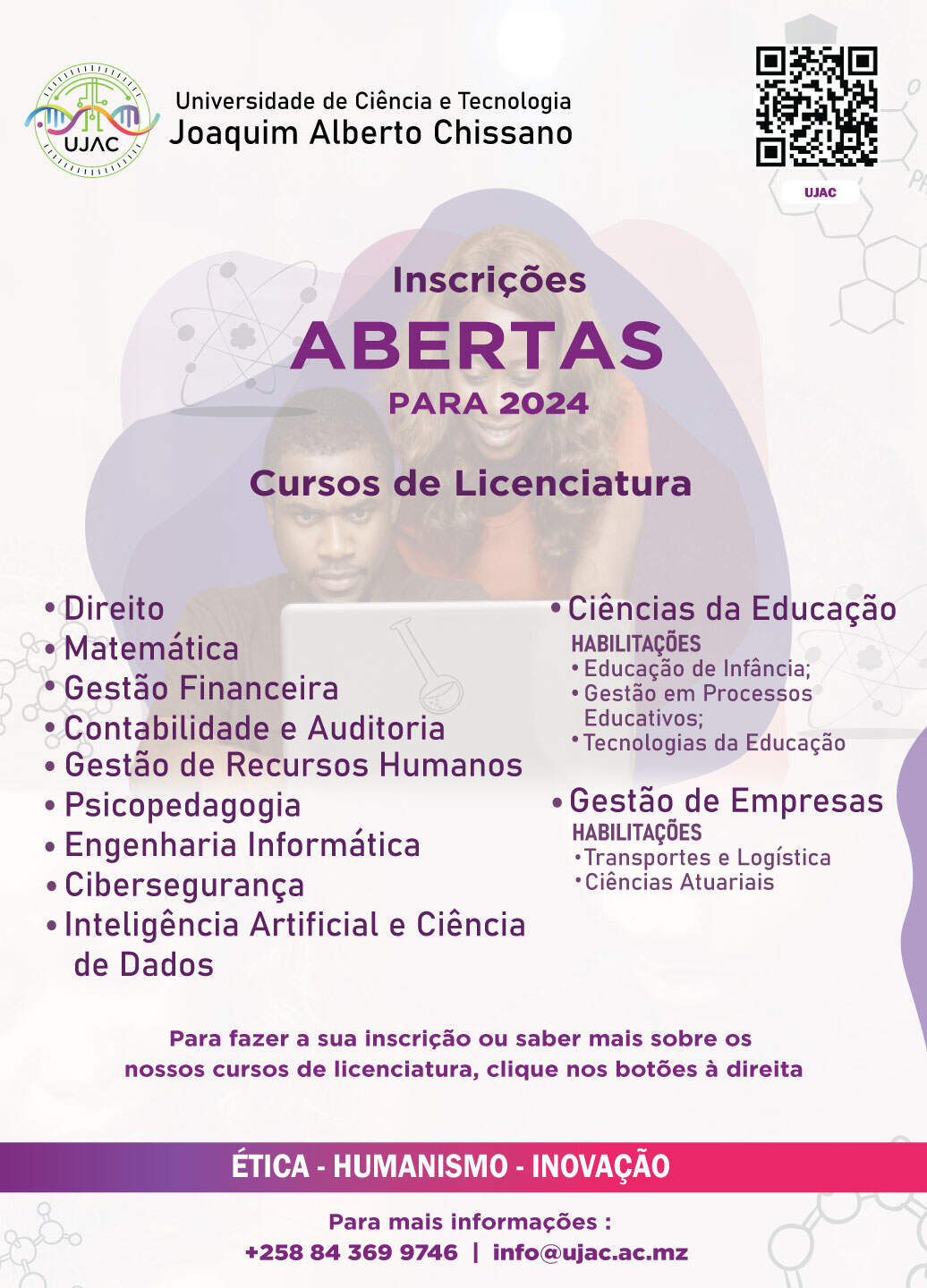 Licenciaturas – Universidade de Ciência e Tecnologia Joaquim Alberto ...